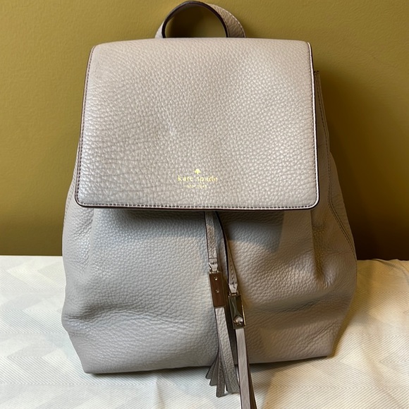 kate spade | Bags | New Kate Spade Stone Soft Pebble Leather Backpack ...